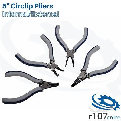 Blue Point 4pc Mini Circlip Pliers, 5" Internal & External - As sold by ...