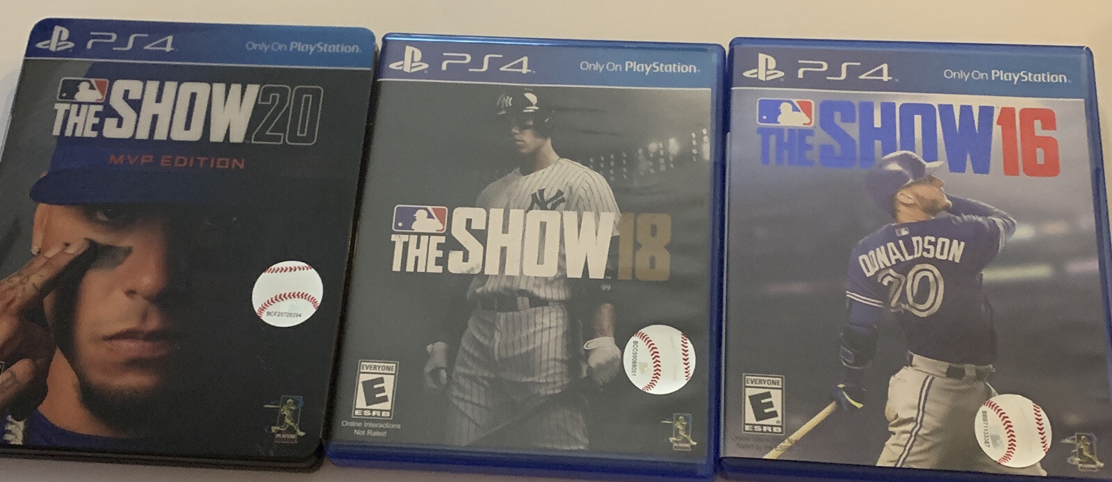 PS4 MLB THE SHOW BUNDLE!!!!!-20,18,16!!! No Scratches.used, Case And No ...