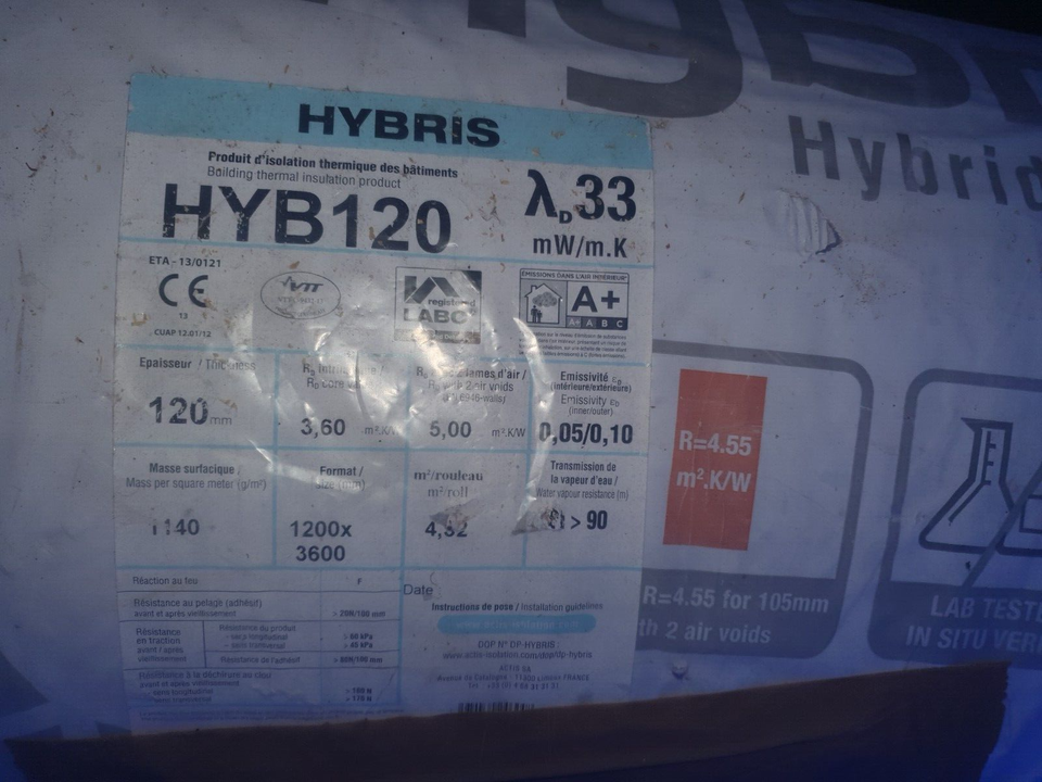 Actis Hybris HYB120 reflective insulation 1 roll | eBay UK
