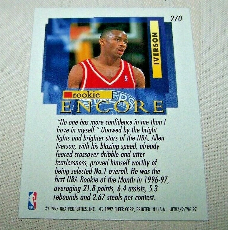 Allen Iverson Rookie Card Value