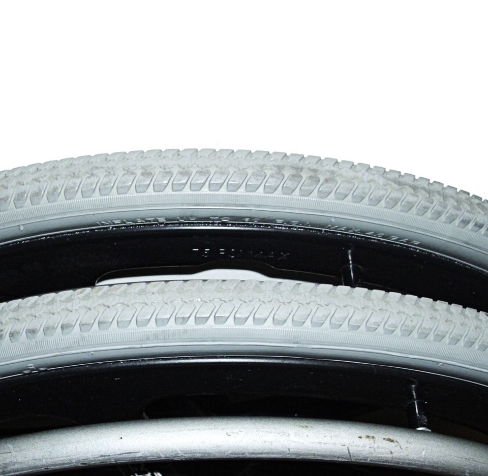 pair 24" X-Core Quickie Wheelchair Tires Rear Wheels Rims FLAT-FREE 1/2 ...