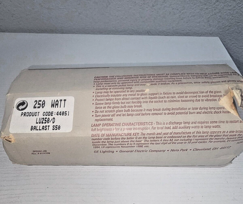 GE (44051) LU250/D HPS 250 Watt Mogul Base | eBay