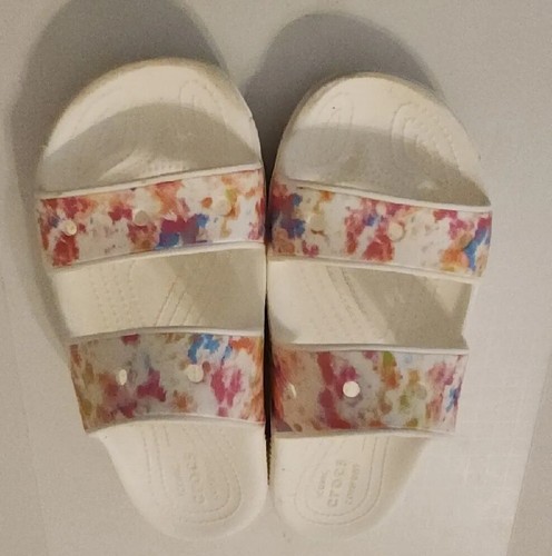 Crocs Unisex Adult Classic Two Strap Pastel Slides Waterproof Sandals ...