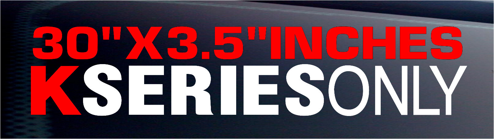 K SERIES ONLY Windshield Banner Sticker Decal Boost Jdm Civic Turbo ...