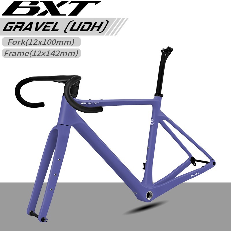 BXT Carbon UDH Gravel Bike Frame Disc Brake Fully Hidden Road Bicycle ...