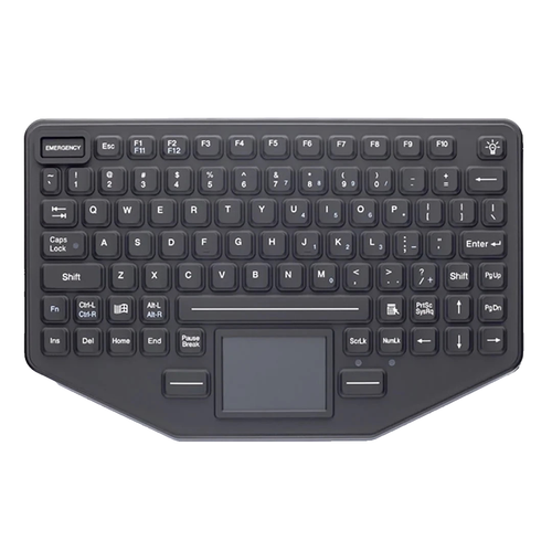 iKey Red Backlit Rugged Wired USB Keyboard w/Touchpad for Panasonic ...