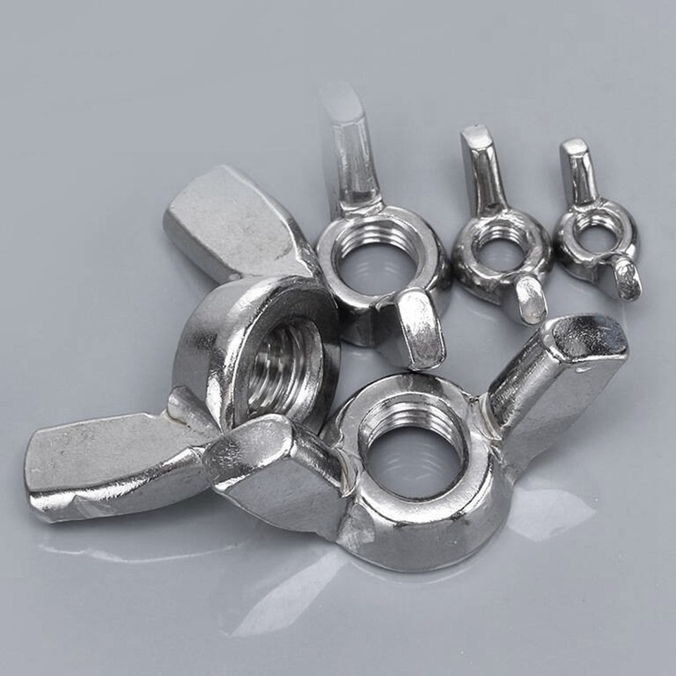 100-Teiliges Sortiment ein FlüGelmuttern Aus Edelstahl mit FlüGelmutter ...