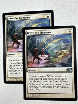 [X2] Brave the Elements - LP Regular #10 Uncommon Magic 2014 M14 | eBay