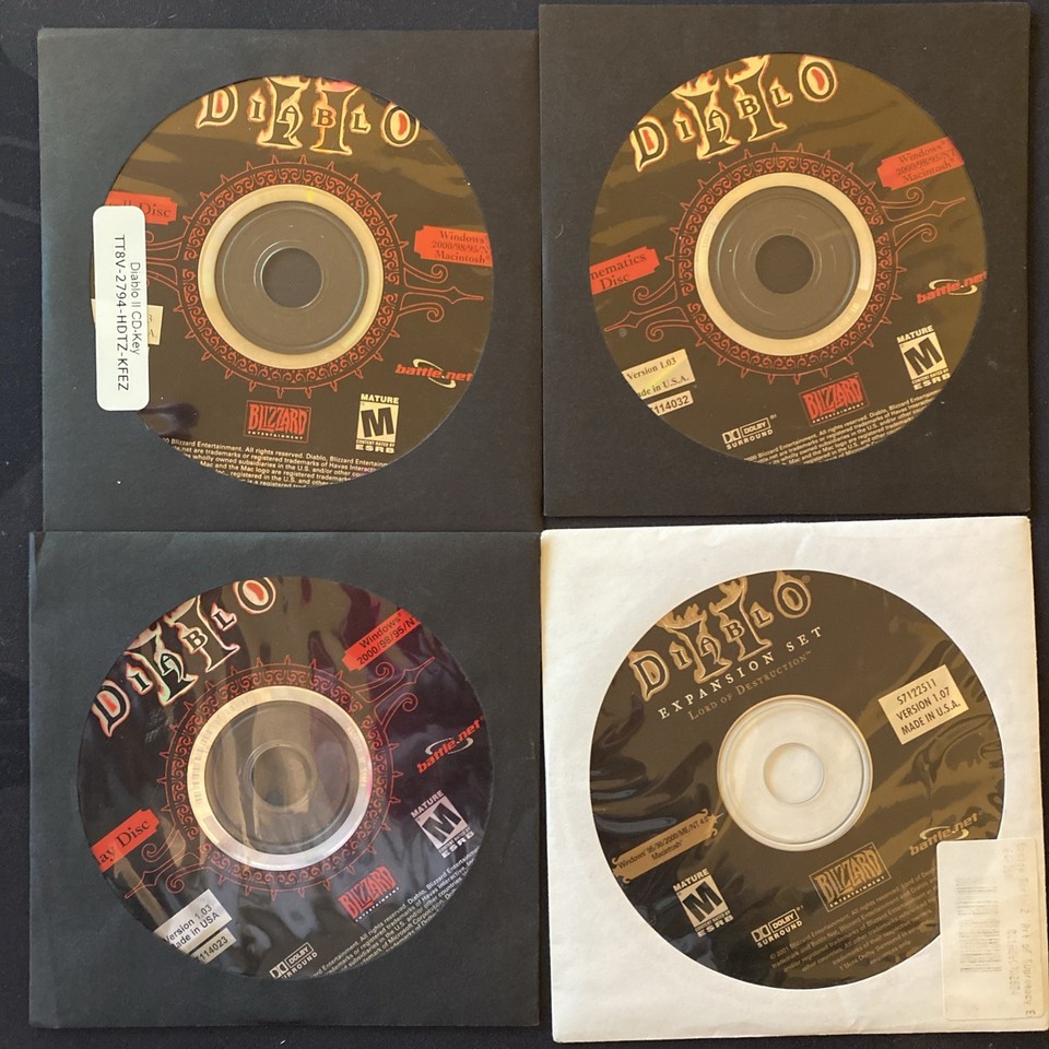COMPLETE Diablo / Diablo II / Diablo II Expansion w/ Keys & Strategy ...