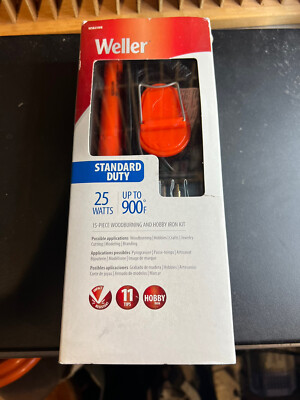 Weller Soldering Iron Wood Burning Kit 25 Watts 15-Piece Includes ...