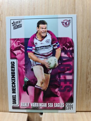 DANIEL HECKENBERG🏆2004 Select Authentic SEA EAGLES #81 Rugby League NRL ...