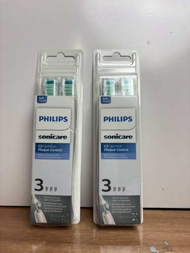 Philips Sonicare C2 Optimal Plaque Control Replacement Brush Heads 6 ...