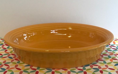 Fiestaware Marigold Oval Vegetable Bowl Fiesta Retired 40 oz Serving ...