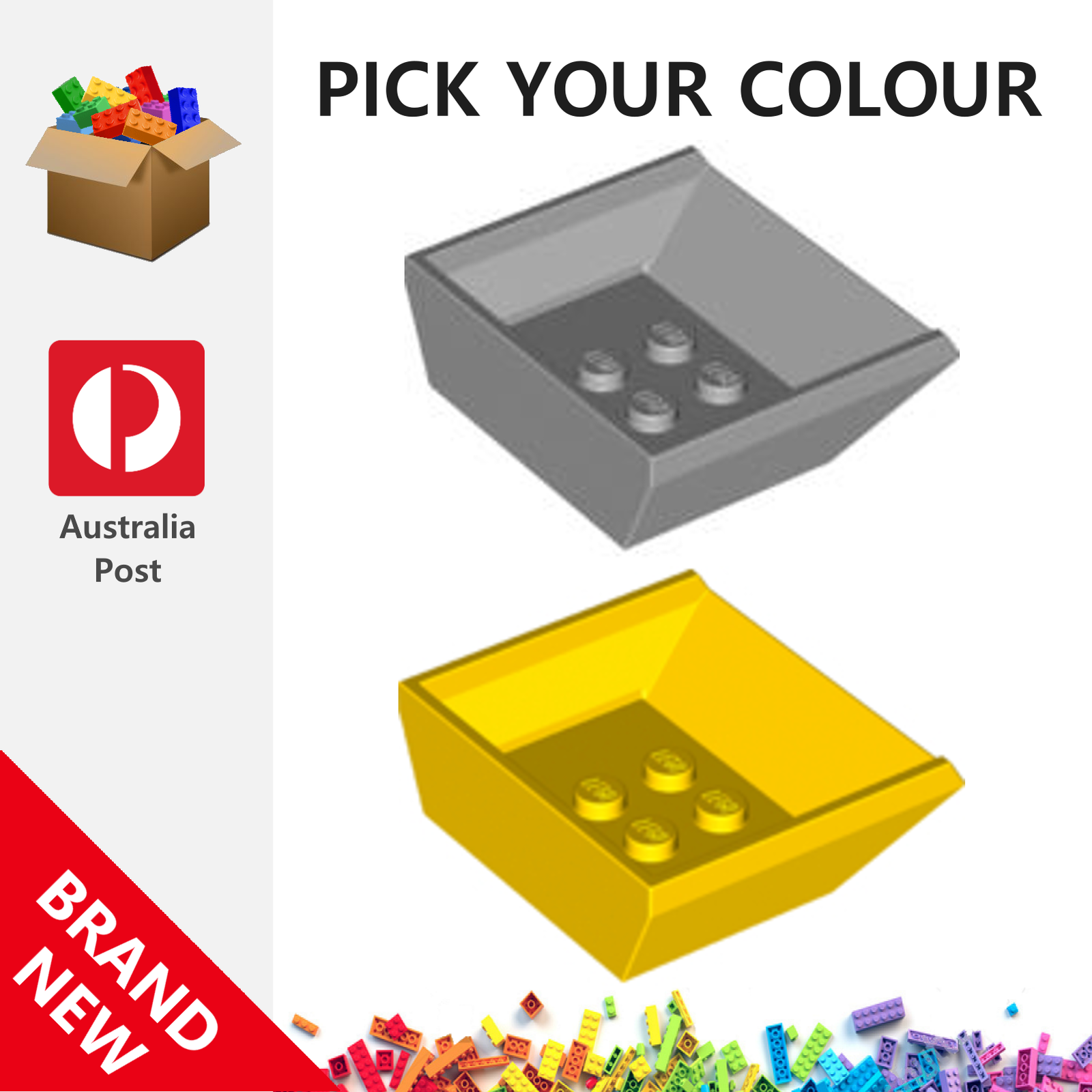 Genuine LEGO™ - Vehicle Tipper Bed Small - 2512 New Parts | eBay Australia