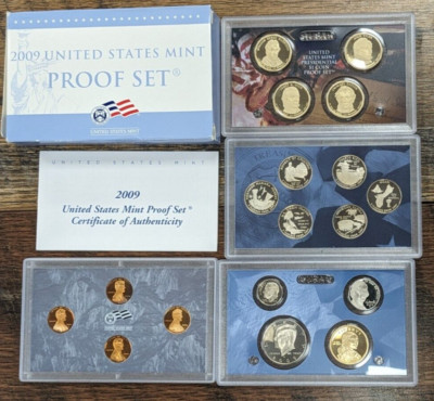 2009-S US Mint 18-Coin Proof Set In Box w/ COA | eBay