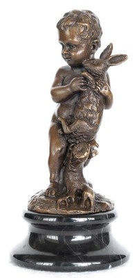 Figurines - Boy With Rabbit