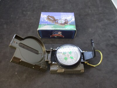 Vintage Vetfriends Metal Case Liquid Filled Lensatic Compass - Brand ...