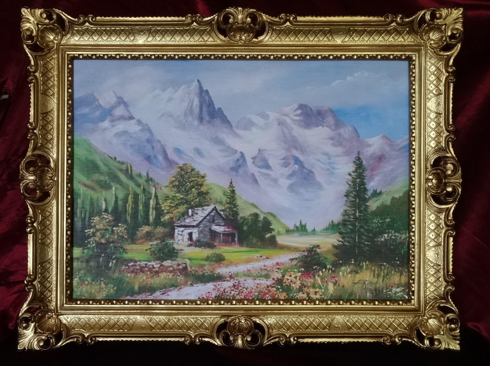 Picture Frame With Frame Antique Baroque Rococo Idyllic Pictures RAJCO ...