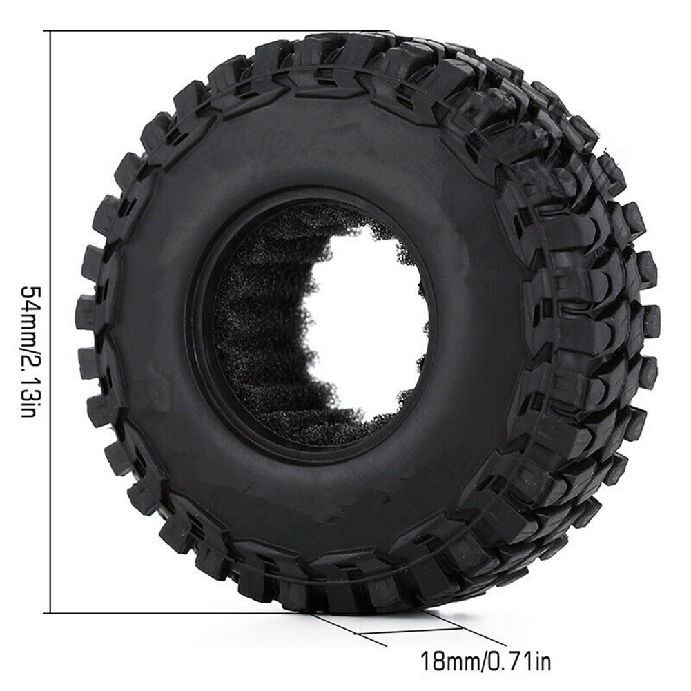 4PCS 1.0" Tires For Axial SCX24 Gladiator C10 For Jeep JLU Deadbolt 1/ ...