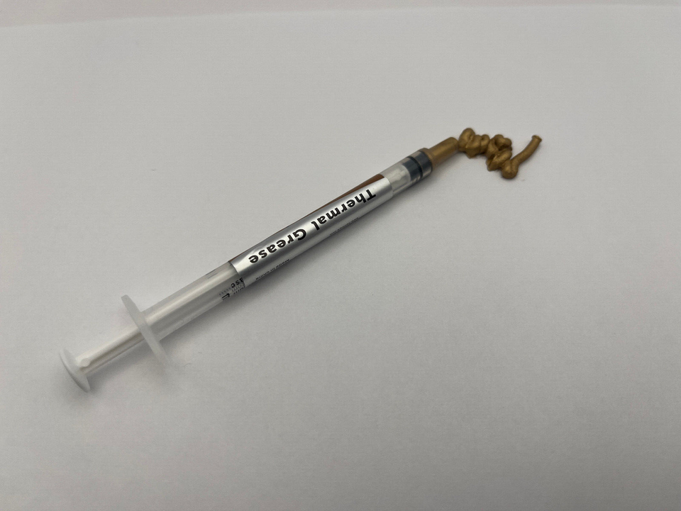 Thermal Compound Paste Grease for CPU GPU 1g Syringe tube copper color ...
