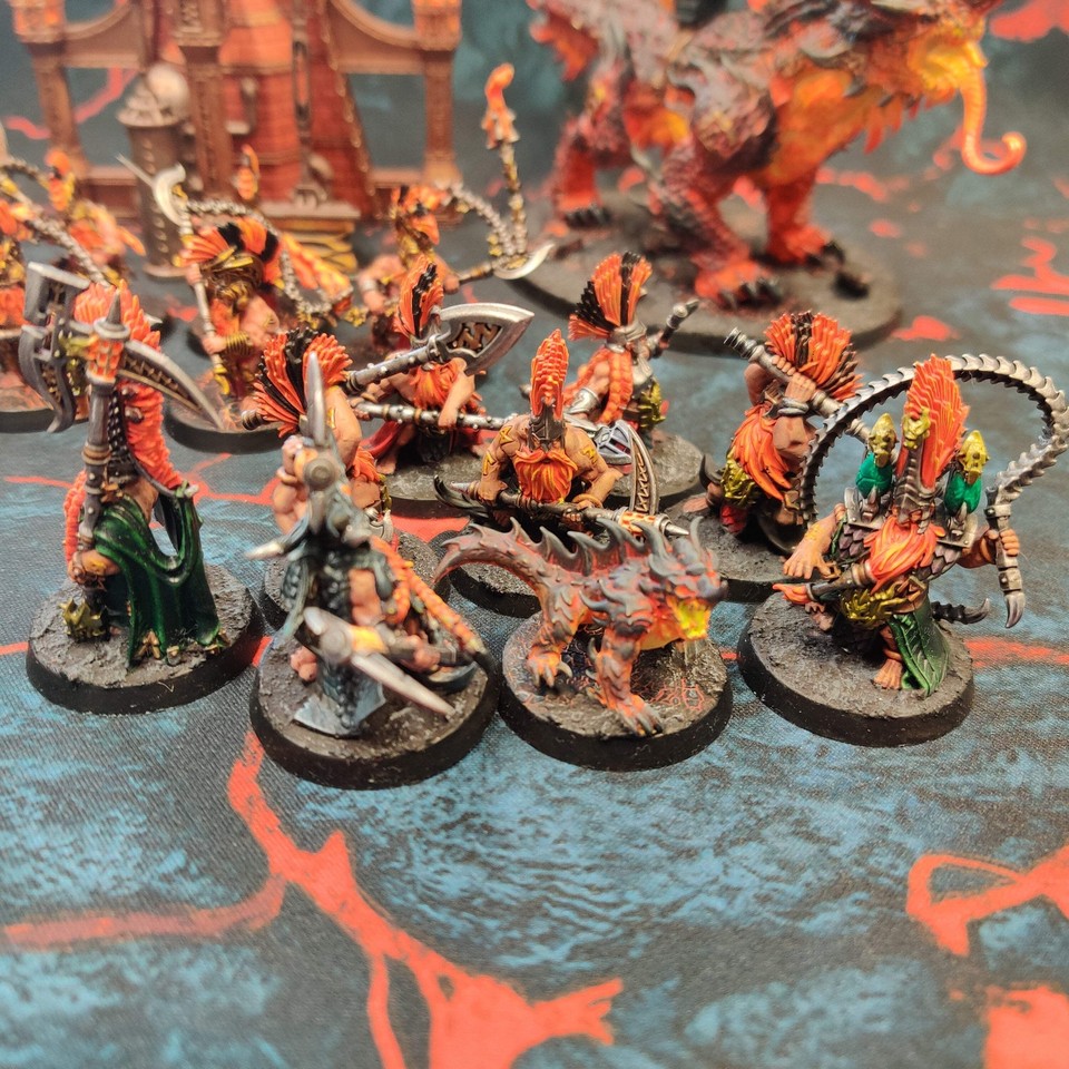 Warhammer Age of Sigmar Fyreslayers Army - Well Painted BE138 | eBay