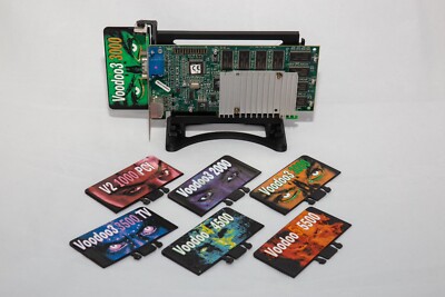 3dfx Voodoo GPU Stand, 3D Printed Display Stand for Retro Cards (AGP or ...