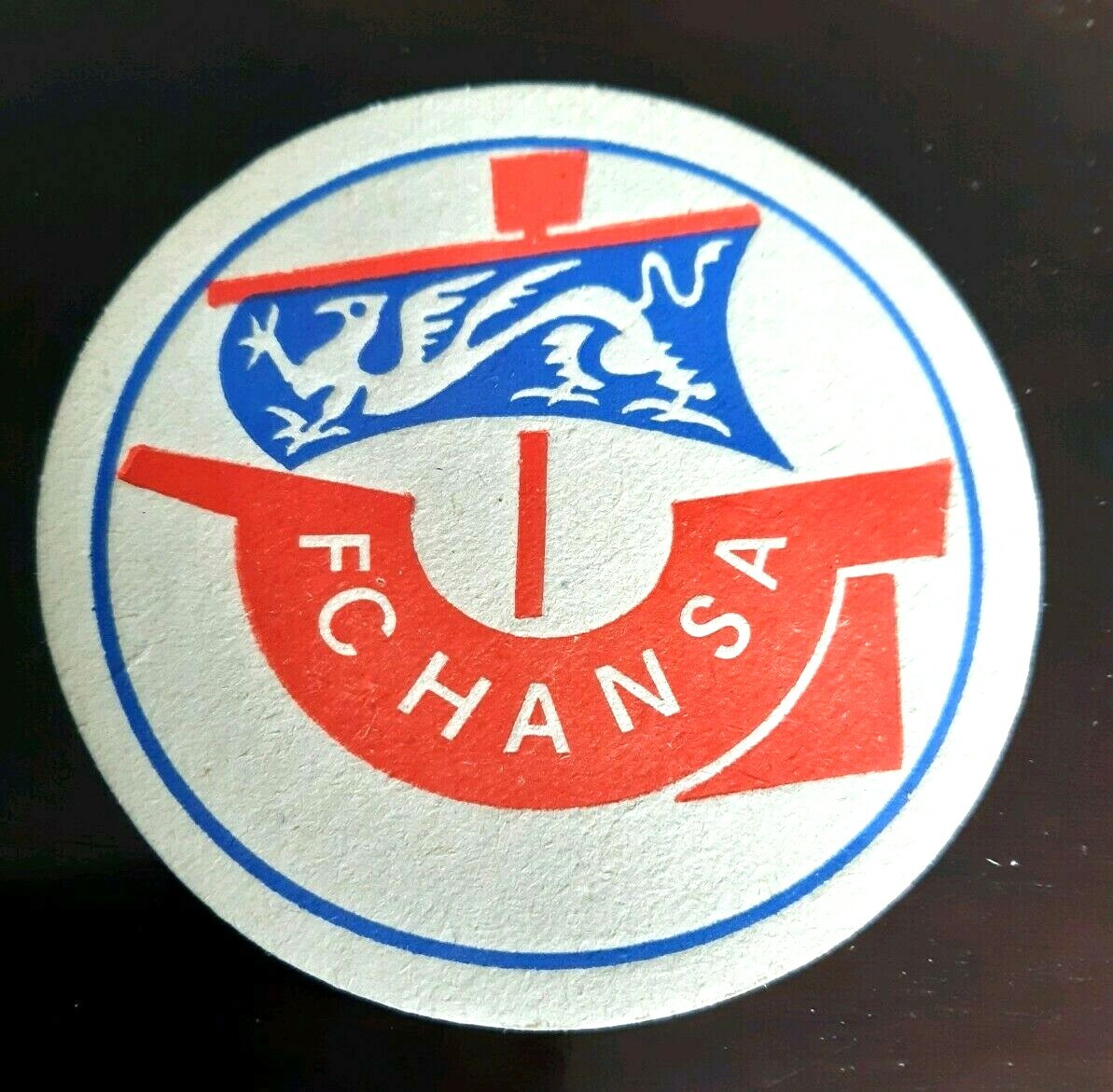 Orig. Bierdeckel aus DDR Zeiten FC Hansa Rostock DDR Oberliga FCH Kogge ...