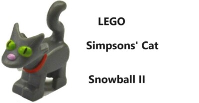 LEGO Simpsons CAT Pet Snowball II Bart Lisa Maggie Animal BIG Green ...