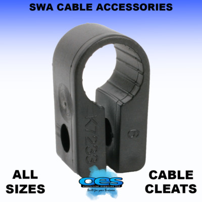 SWA CABLE CLIPS ARMOURED CABLE SINGLE FIXING CLEATS WRAPAROUND (PER 100 ...