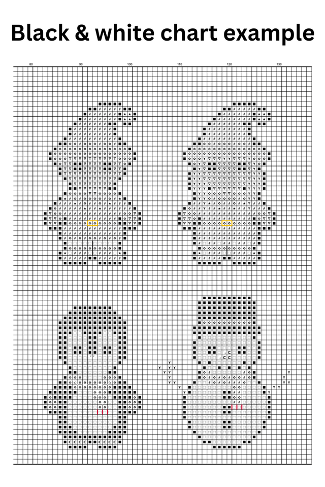 Cross stitch pattern chart Barbie, black & white or colour, Free post ...