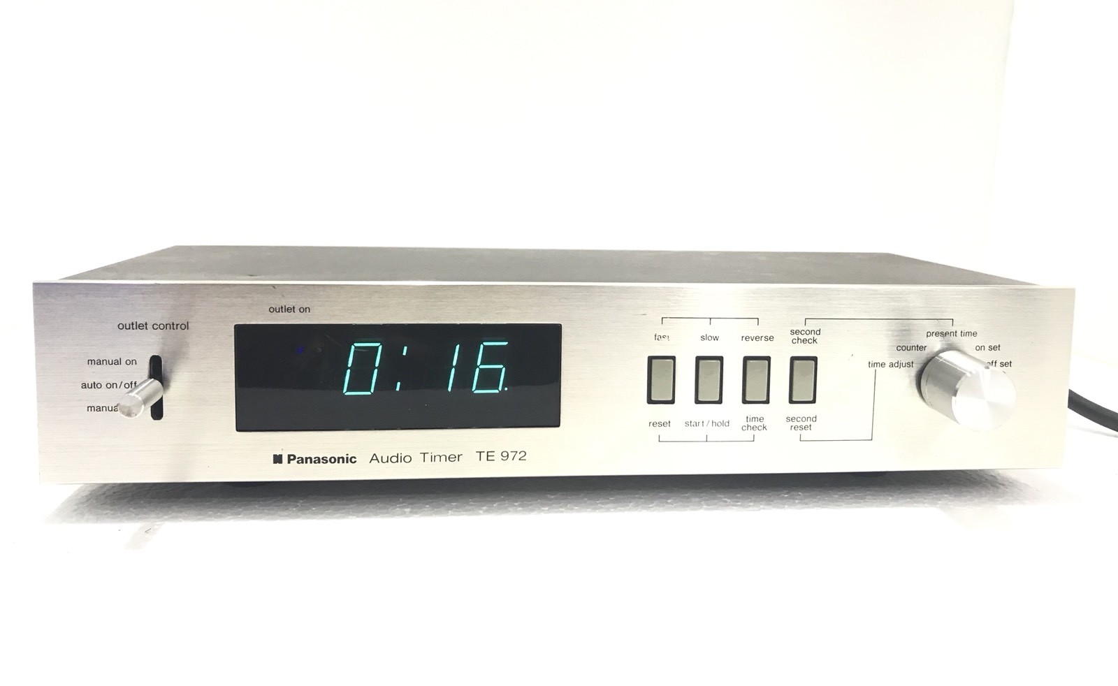 PANASONIC TE 972 Audio Digital Timer Blue Display Vintage Refurbished ...