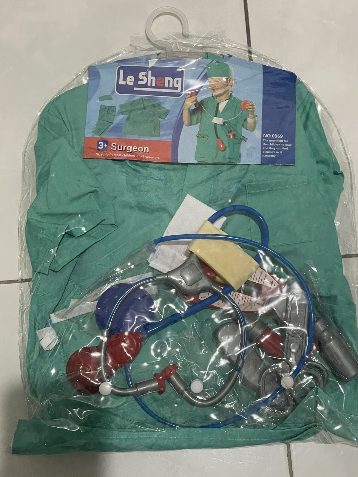 Surgeon Kids Costume Set Doctor Role Play Set Hallowe… - Gem