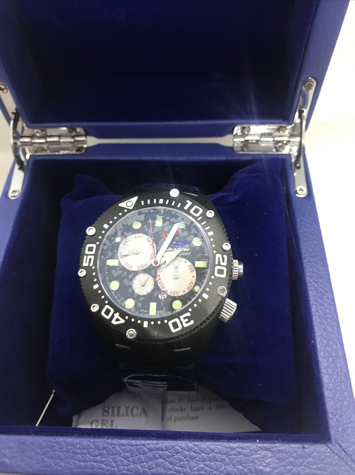 NOS Aragon 3300ft Automatic Titanium Watch With Box & Papers | eBay