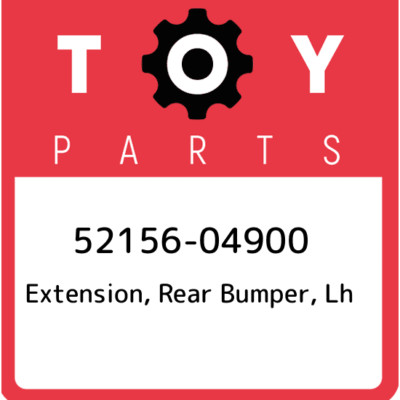 52156-04900 Toyota Extension, rear bumper, lh 5215604900, New Genuine ...