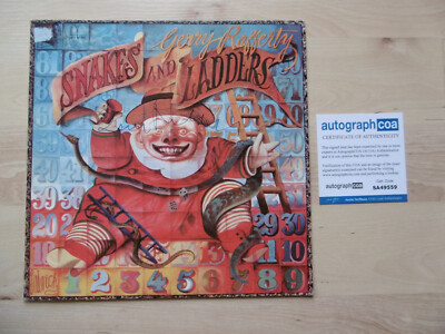 Gerry Rafferty Original Autogramm signed LP-Cover Snakes And Ladders ...