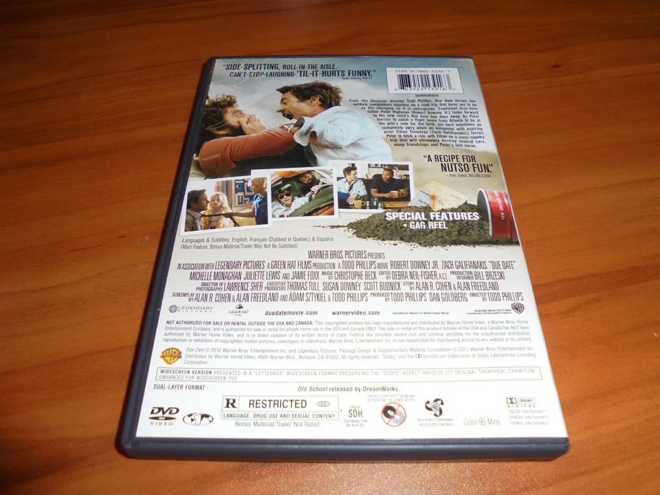 Due Date (DVD, Widescreen 2011) Robert Downey Jr. | eBay