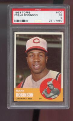 1963 Topps #400 Frank Robinson PSA 5 Graded Baseball Card MLB ...