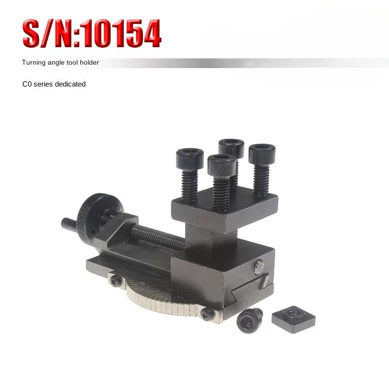 Small Small Lathe Double Slot Tool Holder Rotatable Angle Tool Holder ...