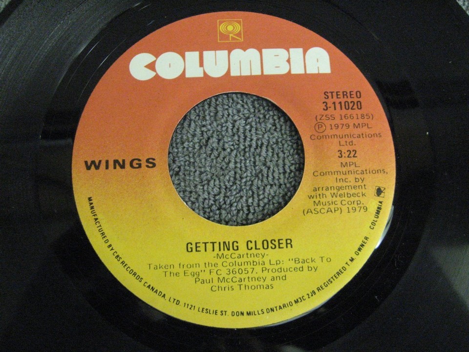 Wings getting closer / spin it on - 45 Record Vinyl Album 7" | eBay