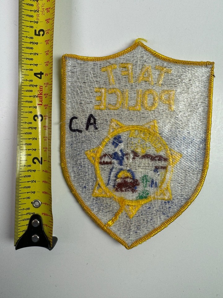 Taft Police California CA Patch K8 | eBay