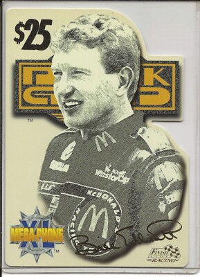 1996 Finish Line Bill Elliott $25 Black Gold XL Phone Card | eBay