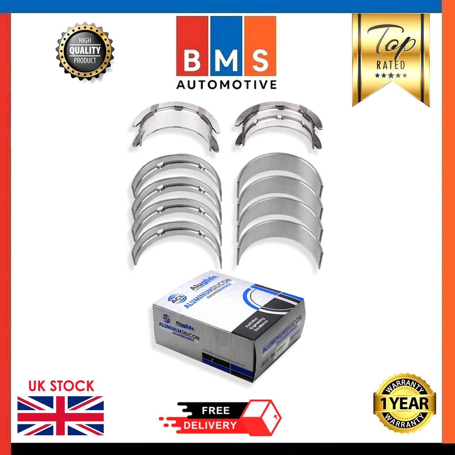 BMW N43 N43B20 SIZE 0.50 2.0 PETROL MAIN AND BIG END BEARING 1 SERIES ...