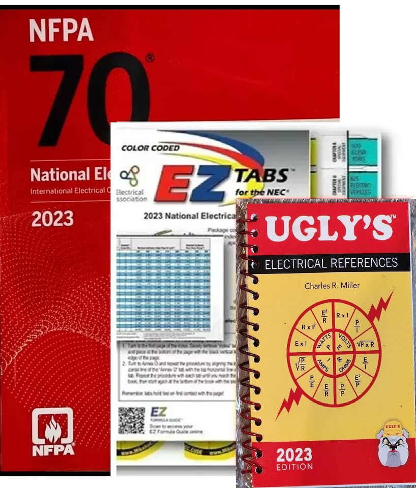 NFPA 70 NEC 2023 Code Book PB + Ugly Electrical Spiral + EZ Tab USA ...