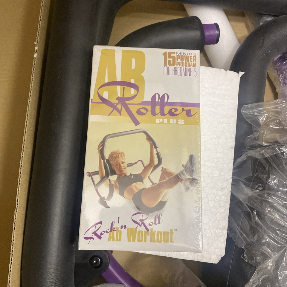 Ab Roller Original Purple Plus Crunch Rocker Abdominal Exerciser New In ...