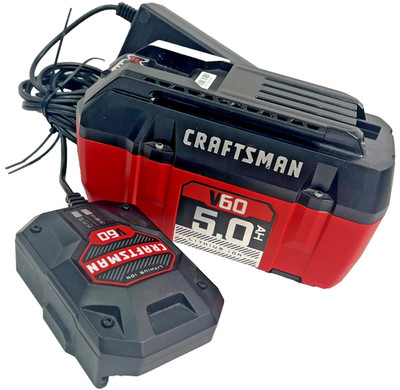 Craftsman V60 5.0Ah Battery Lithium-Ion CMCB6050 (WORKING) w/ Charger ...