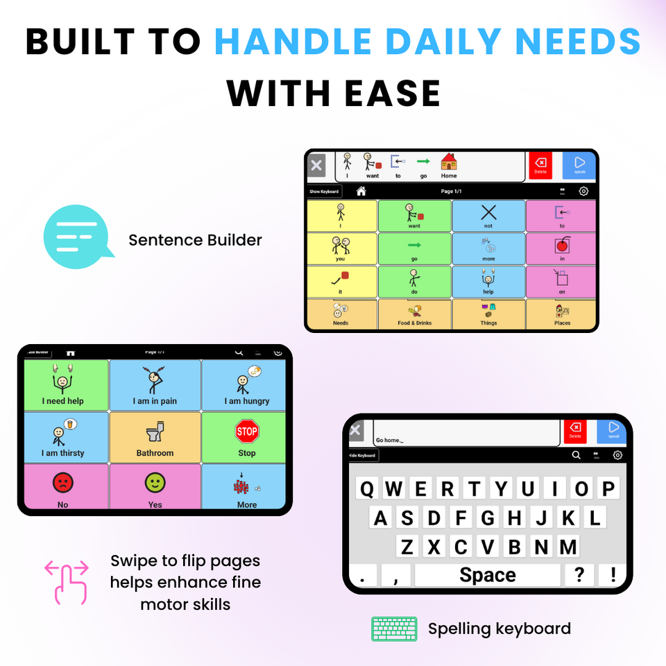 AAC Device For Autism & Speech Therapy, Nonverbal Communication Tablet ...