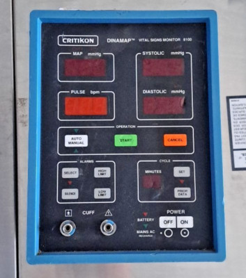 Critikon 8100 Dinamap Vital Signs Monitor, 120V60HZ 0.5A | eBay