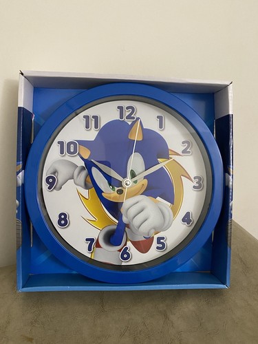 Official Sega Sonic The Hedgehog 9.5" Wall Clock NEW | eBay