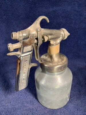 Vintage DeVILBISS Spray Gun TYPE GDS Canister Air Paint Sprayer 502 ...