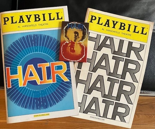 2 "HAIR" Broadway Playbills 2009/2010/Mint/ plus Magnet | eBay